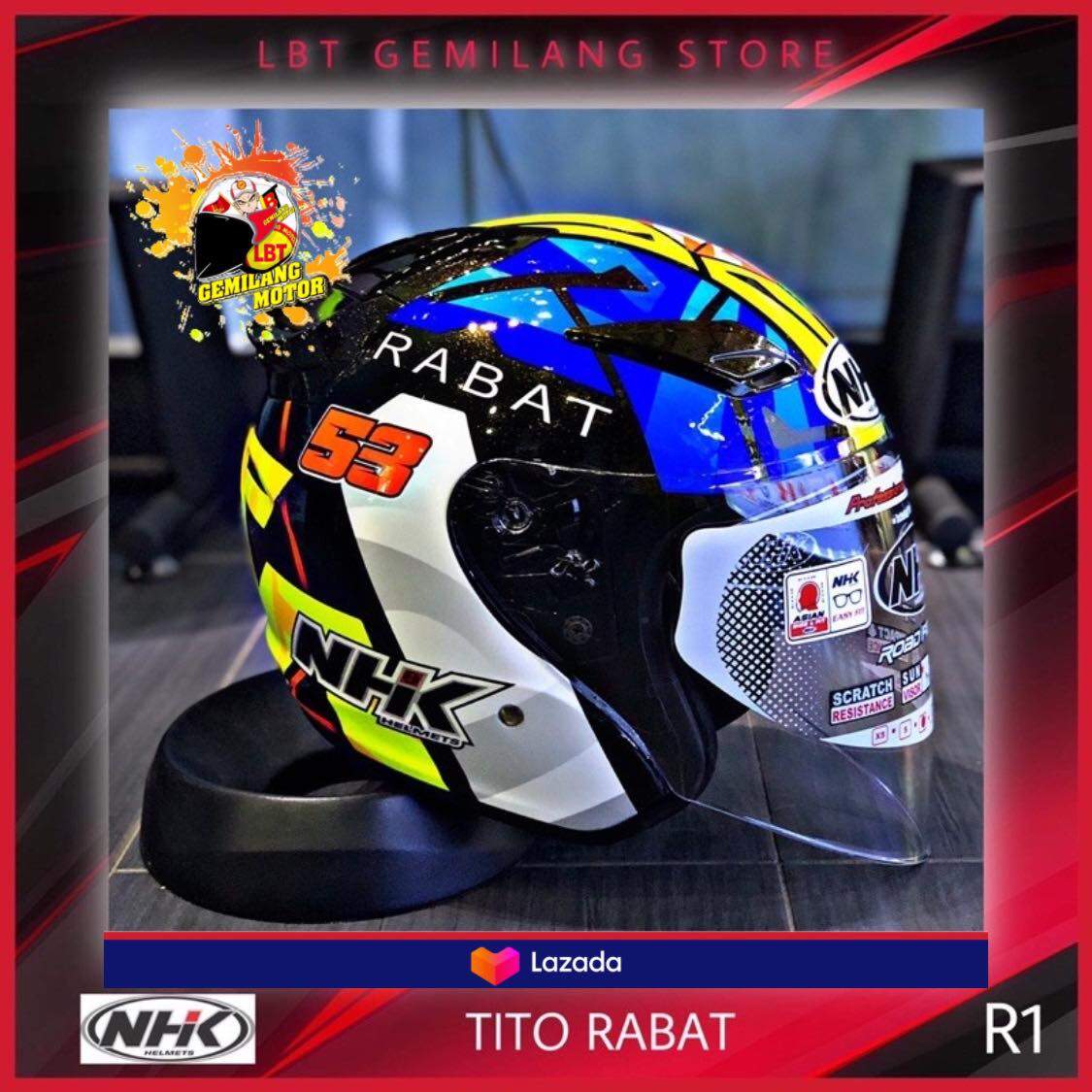 NHK Helmets R1 [TITO RABAT] 2021 LASTES DESIGN | Lazada