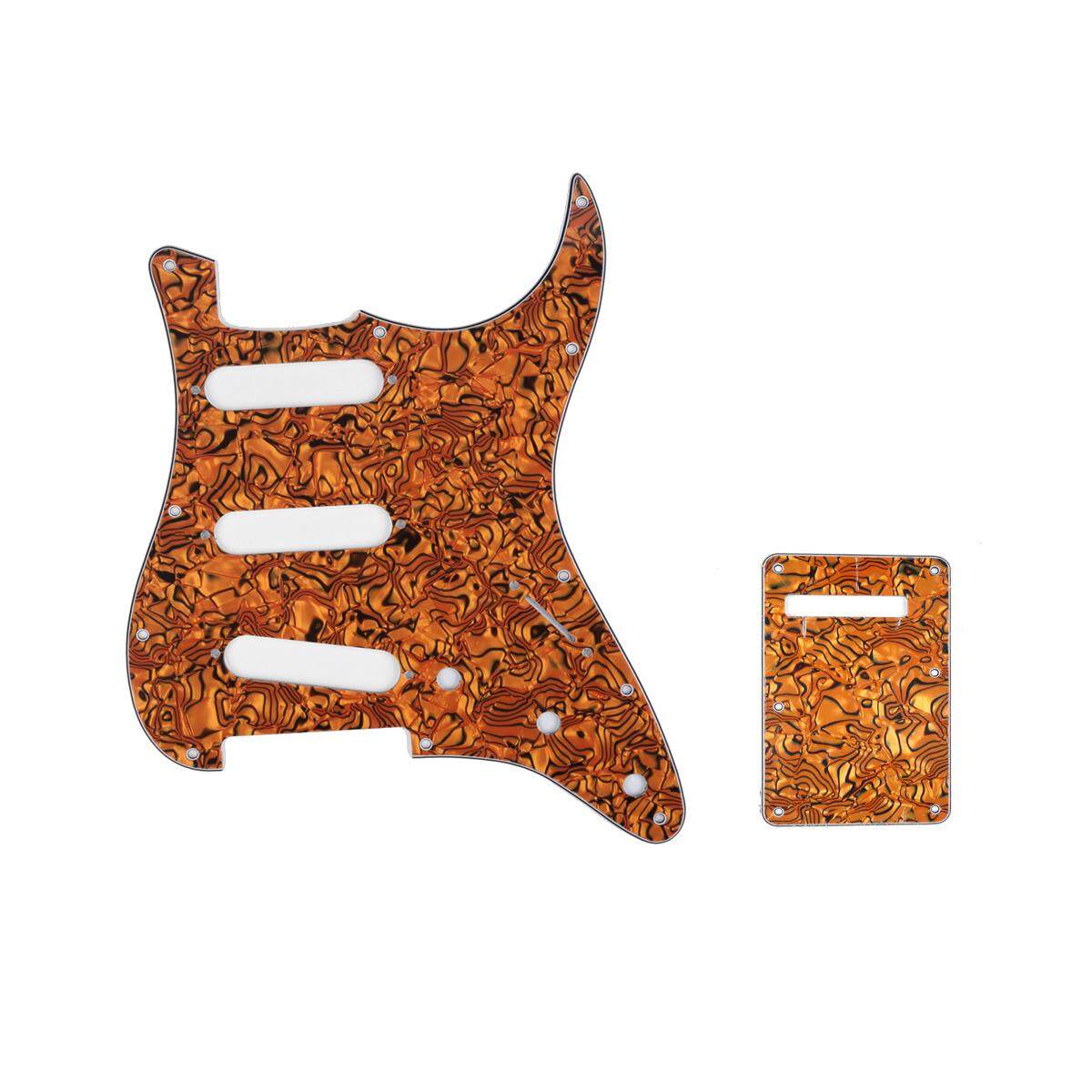Musiclily SSS 11 Hole Strat Guitar Pickguard and BackPlate Set for ...