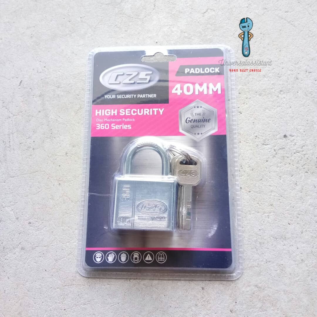【CZX】40mm 50mm Heavy Duty Lock | Stainless Steel Extra Security Pad ...