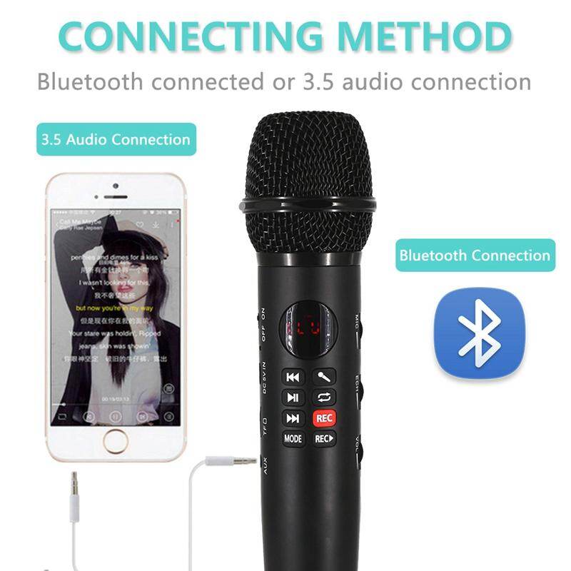 Professional Karaoke Microphone Wireless Speaker Portable Bluetooth ...