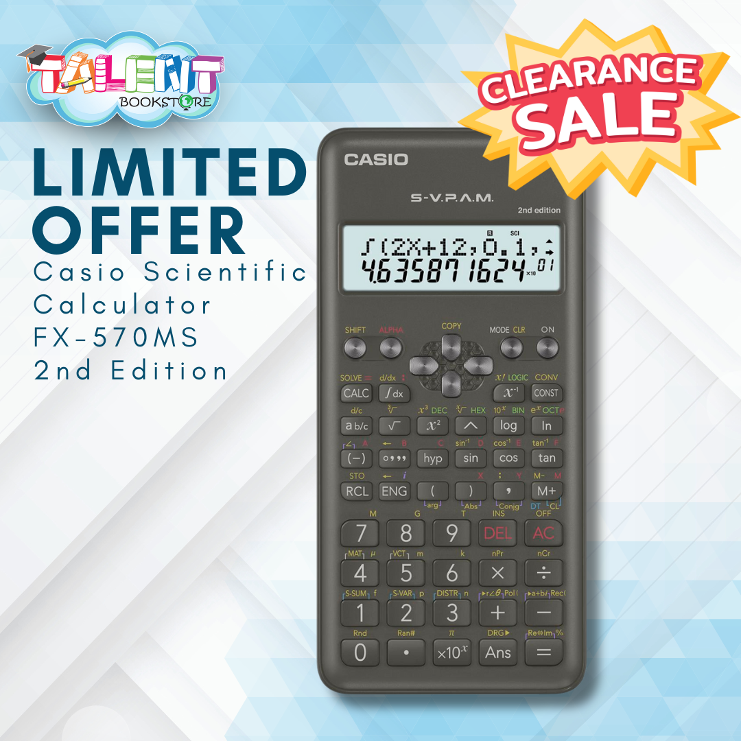 Casio Scientific Calculator FX-570MS 2nd Edition | Lazada