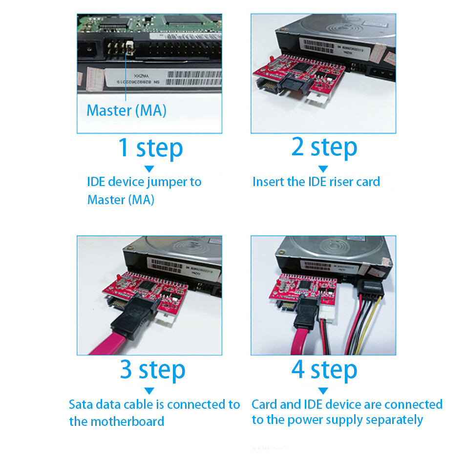 2 In 1 2.5 40pin IDE เป็น SATA SATA เป็น IDE ตัวแปลงอะแดปเตอร์สำหรับ ...