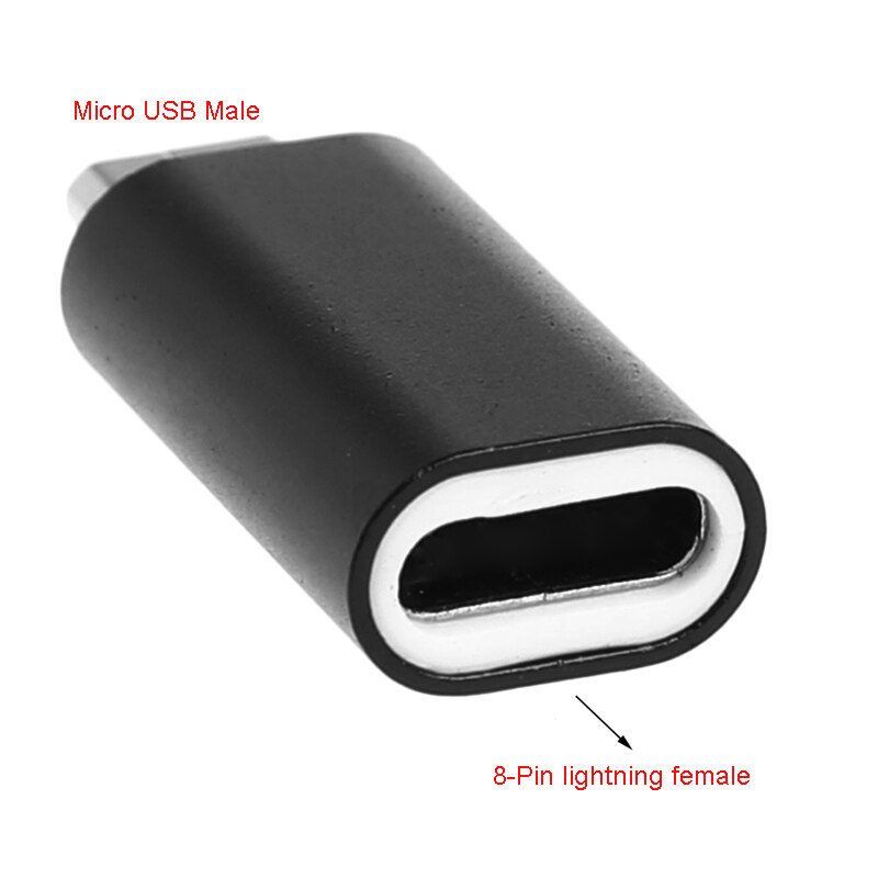 8-Pin Lightning หญิงไมโคร USB ตัวผู้ตัวแปลงอะแดปเตอร์สำหรับโทรศัพท์ Android - Kalsas - ThaiPick