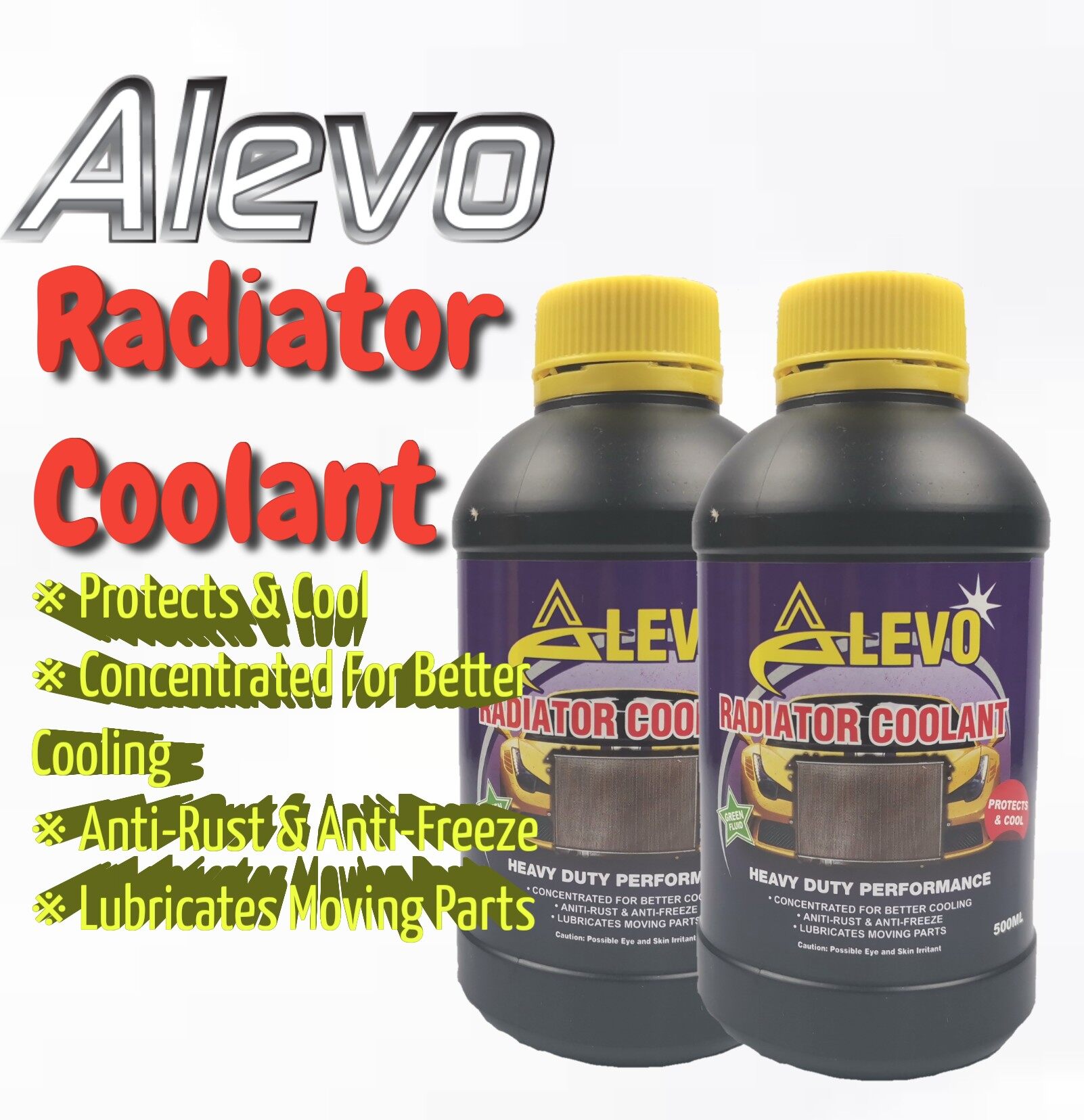 Alevo Radiator Coolant - 500 ml Penyejuk Radiator Kereta anti rust ...
