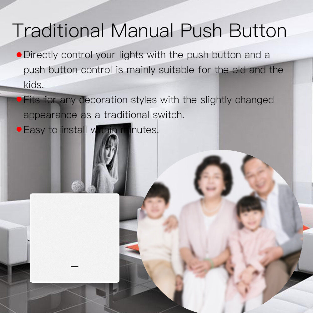 【COD】????The Clearance Sale???? MOES WiFi Smart Push Button Switch 2 ...