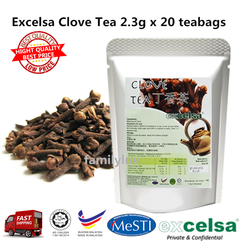 Excelsa clove tea Teh cengkih 丁香茶 கிராம்பு தேநீர் 2.3g x 20 teabags ...