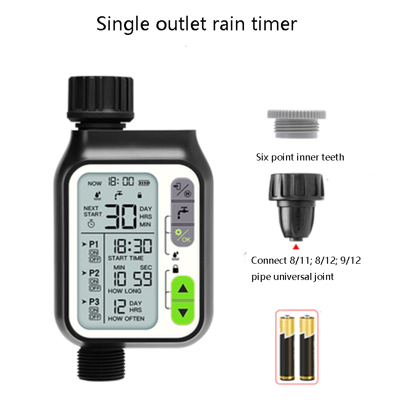 Smart Gardening Timer Waterer Digital Irrigation Timer Rain Sensor ...