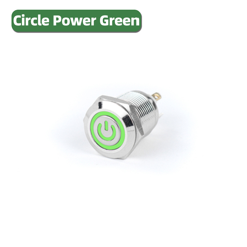 10pcs 12mm logam butang suis 3A kalis air IP65 dengan cahaya LED set ...