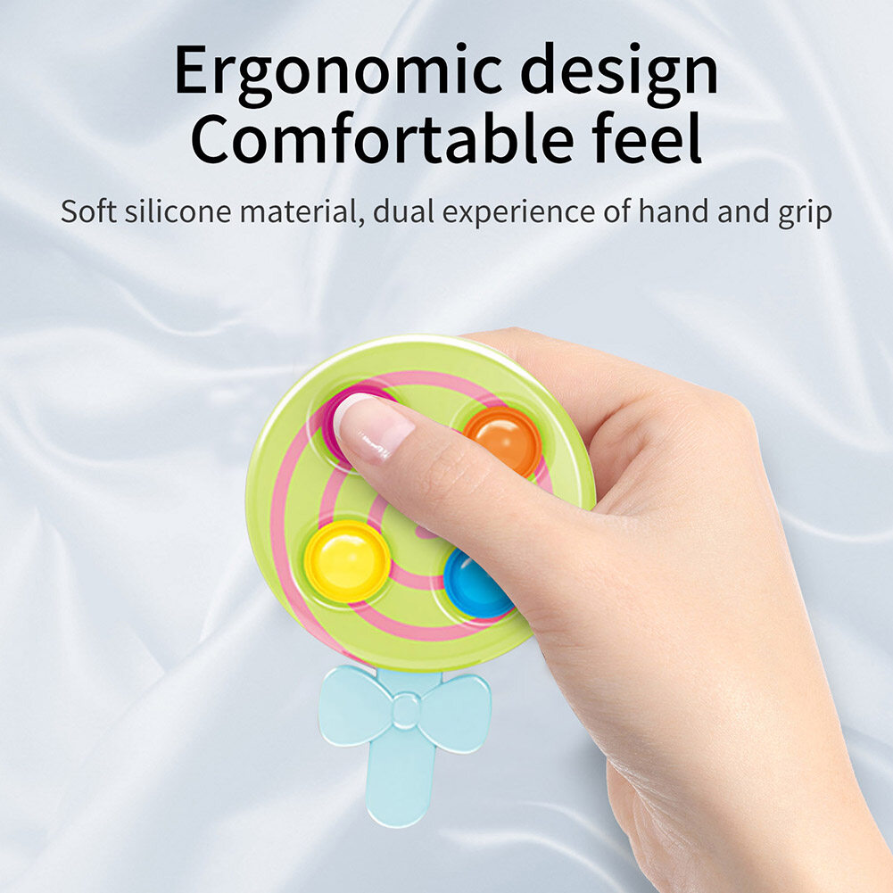 Candy Dimple ของเล่นฟองสบู่เด็กปลายนิ้ว Sensory บรรเทาความเครียดของเล่น ...