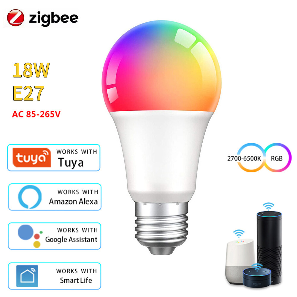 Deyln Zigbee Tuya Smart LED Bulb 9/12/15/18W Wireless App Timing LED ...