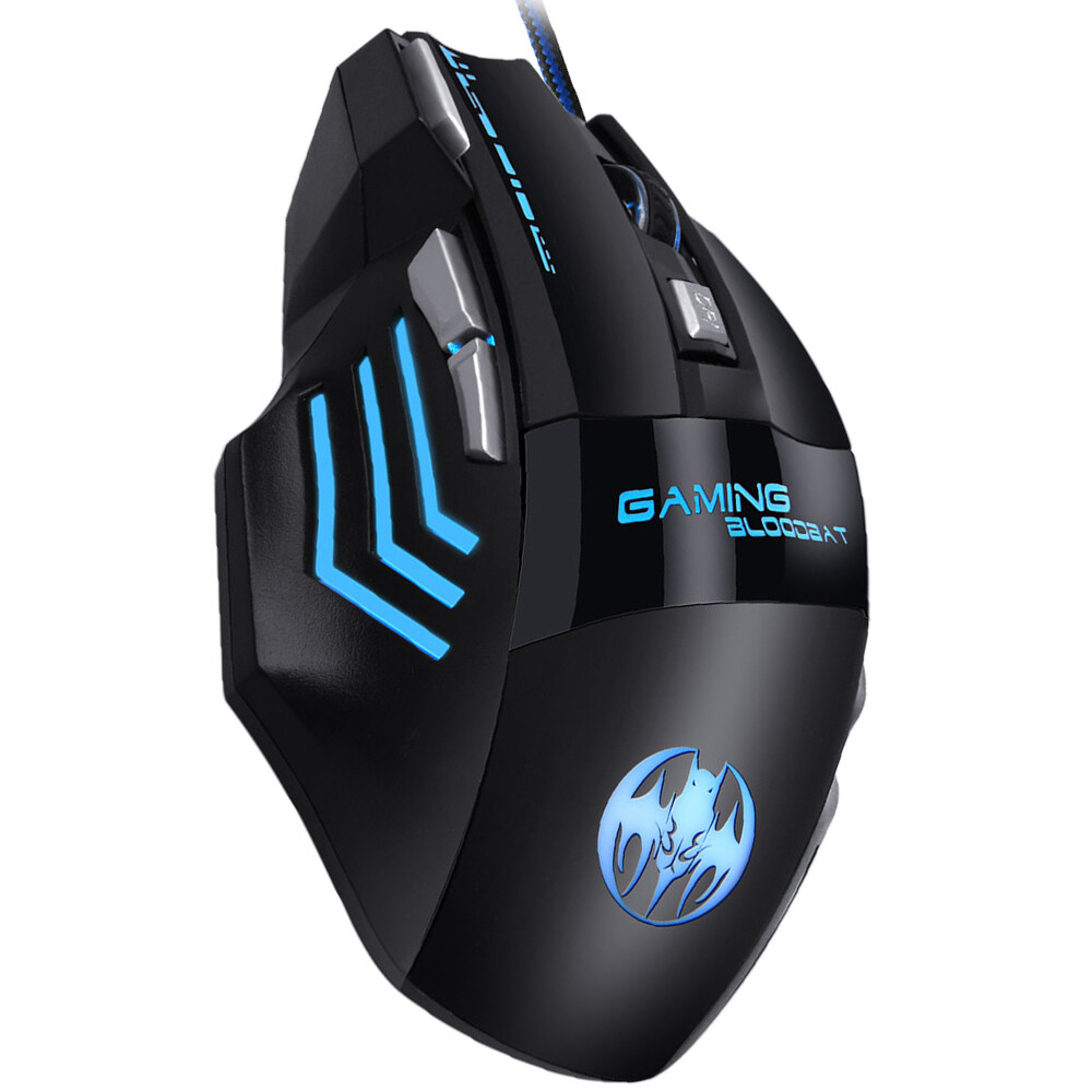 Adjustable Flash Backlit Mouse Led Glow Mouse Usb Wired Gaming Mouse ...