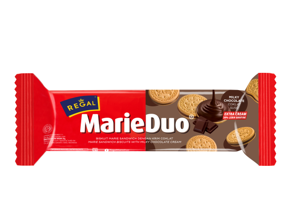 (Ready Stock) Regal Marie Duo Biscuit with Chocolate (100g) Halal | Lazada