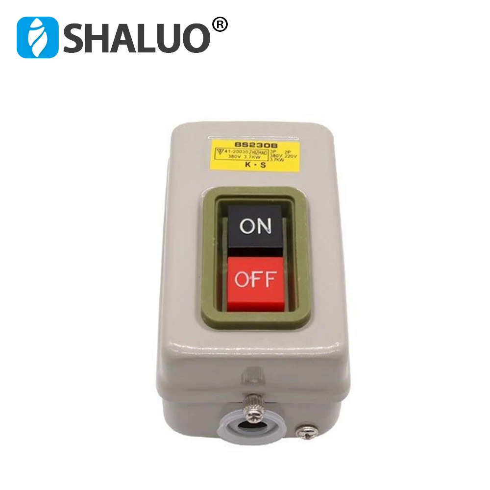 AC380V 10A 3P Power Control Bottom Switch Three Phase Motor Start ...