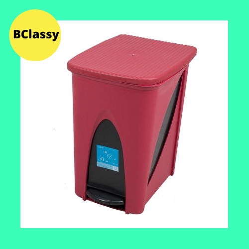 Felton Dustbin Rubbish Bin Dustbin Tong Sampah 18Litre Step Dustbin ...