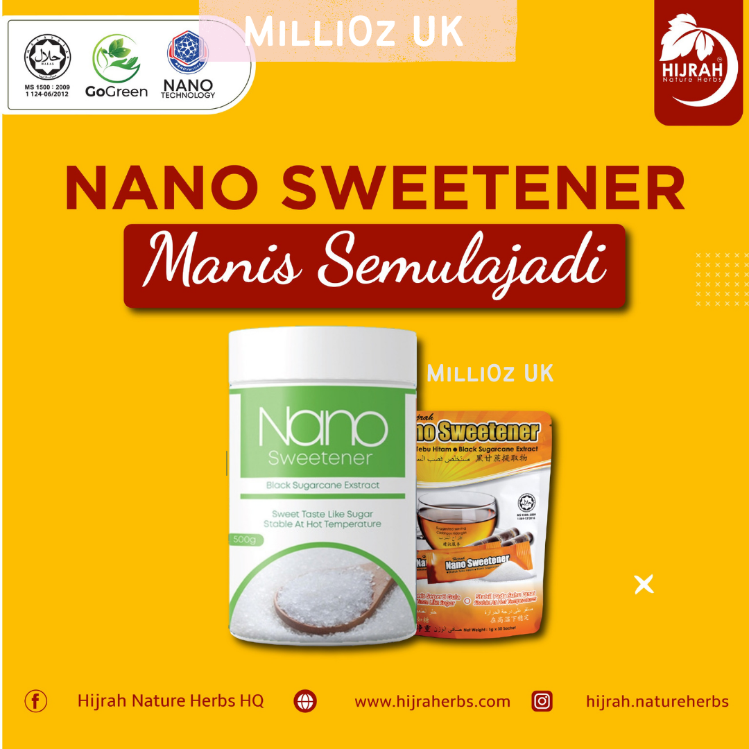 Hijrah Nature Herbs Nano Sweetener Herbal Diabetic Friendly Sugar 500g ...