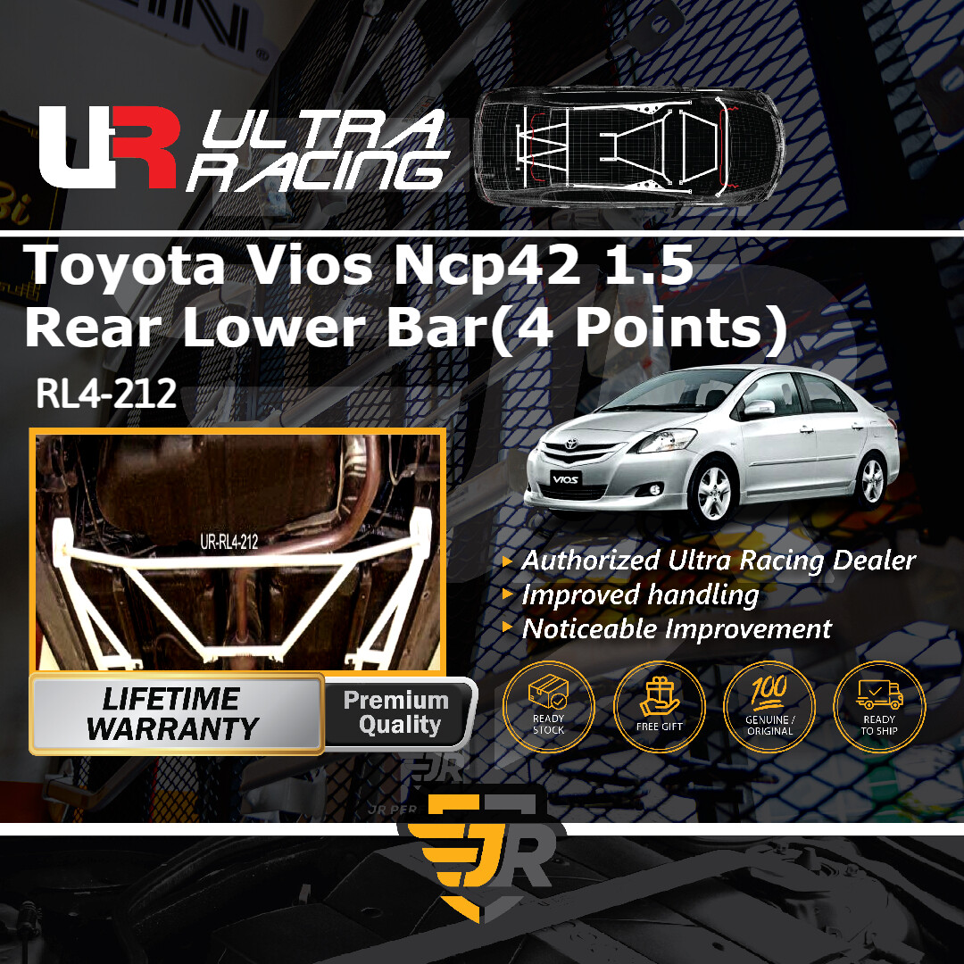 Ultra Racing Safety Bar Rear Lower Bar Toyota Vios Ncp42 4 Points Car ...