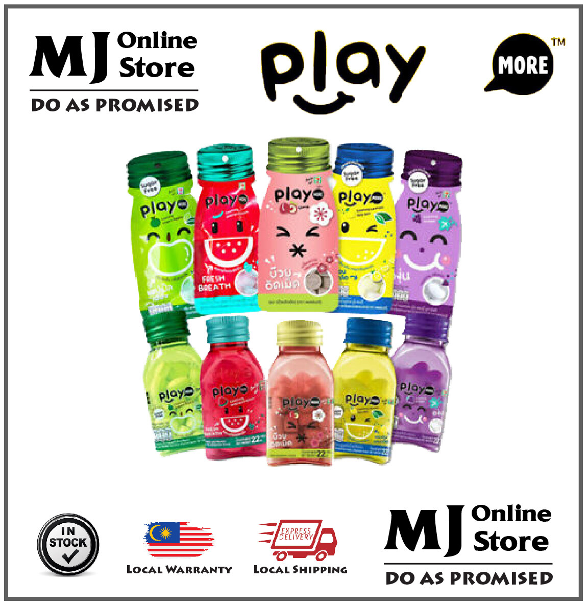 PLAYMORE CANDY - Thailand 7-Eleven Famous Cooling Fruits Candy ...