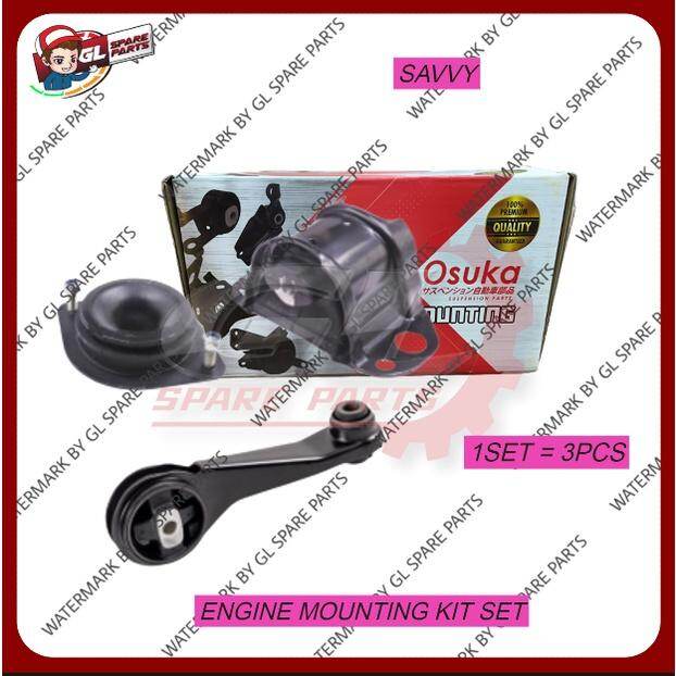 ENGINE MOUNTING SET PROTON SAVVY ENG MTG KIT SET (OSUKA) 1SET=3PCS | Lazada