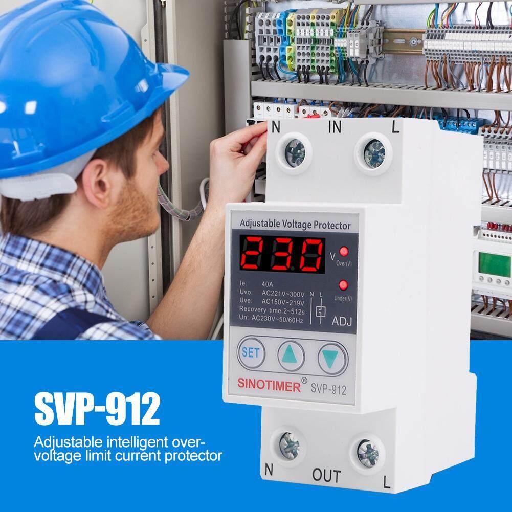 SVP-912 Overvoltage Undervoltage Protective Device Reset Protector Relay - Bside Tool Store ...