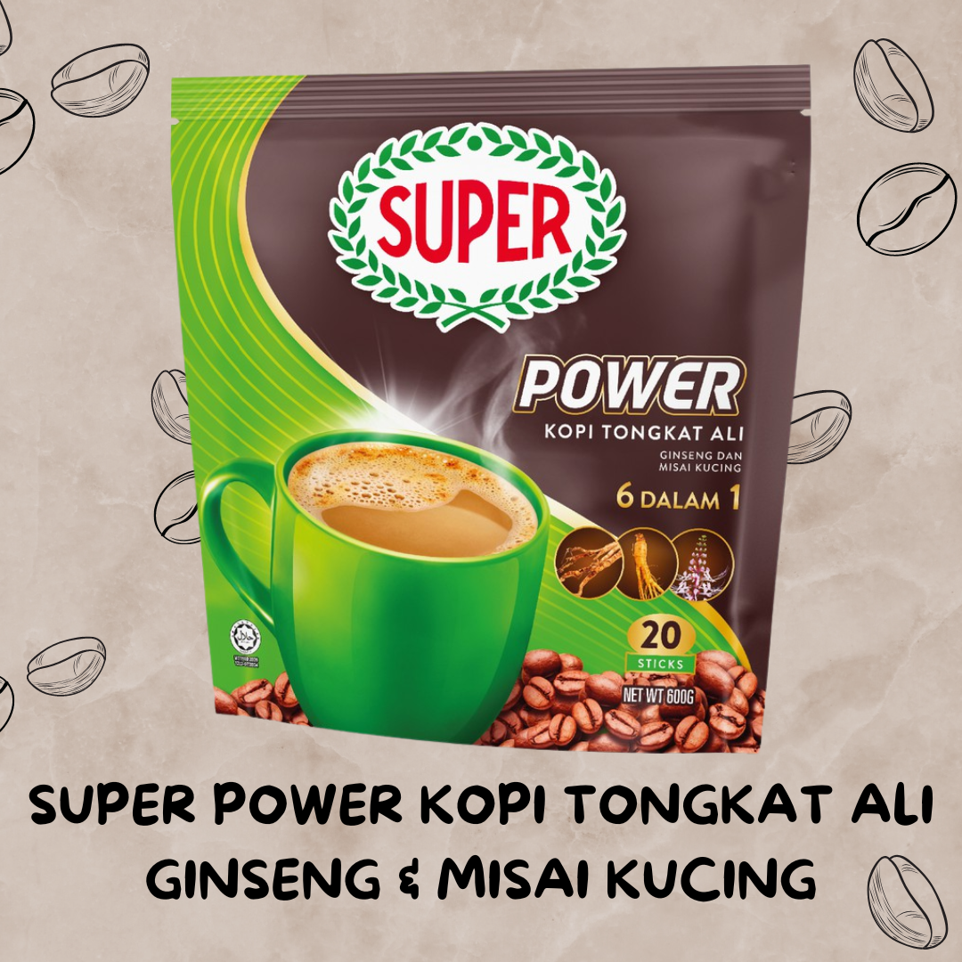 SUPER POWER KOPI TONGKAT ALI, GINSENG DAN MISAI KUCING | Lazada