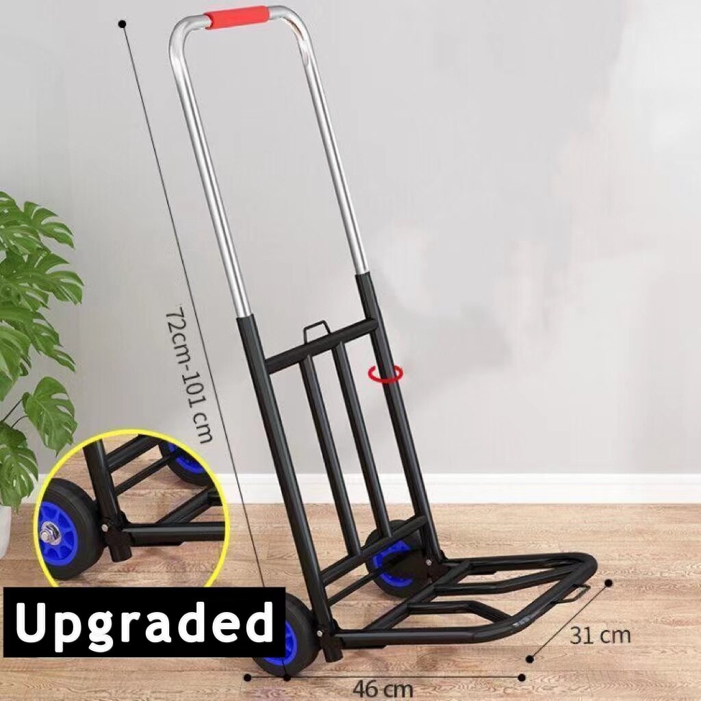 Nexus Foldable Hand Trolley with Rubber Wheel Extendable Hand Truck Gas ...