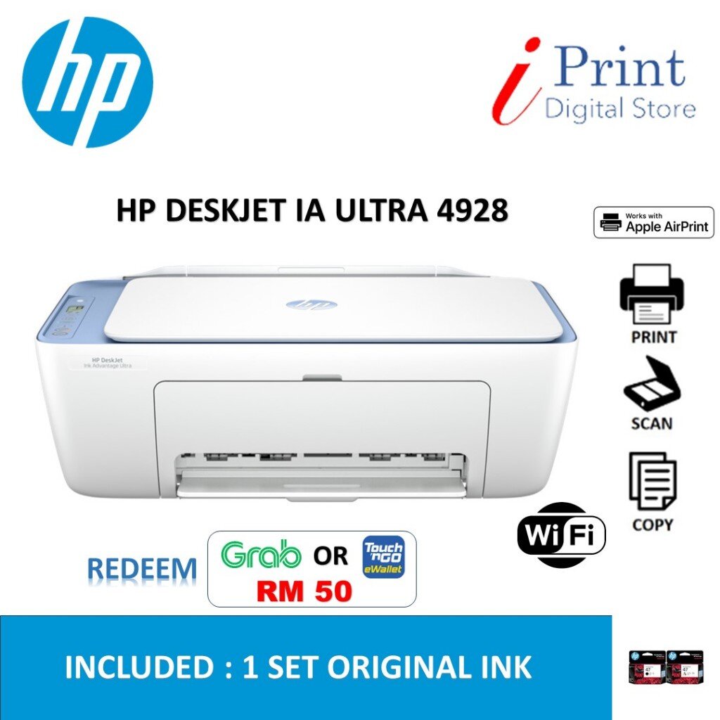 HP DeskJet Ink Advantage Ultra 4928 All-in-One Printer | Lazada