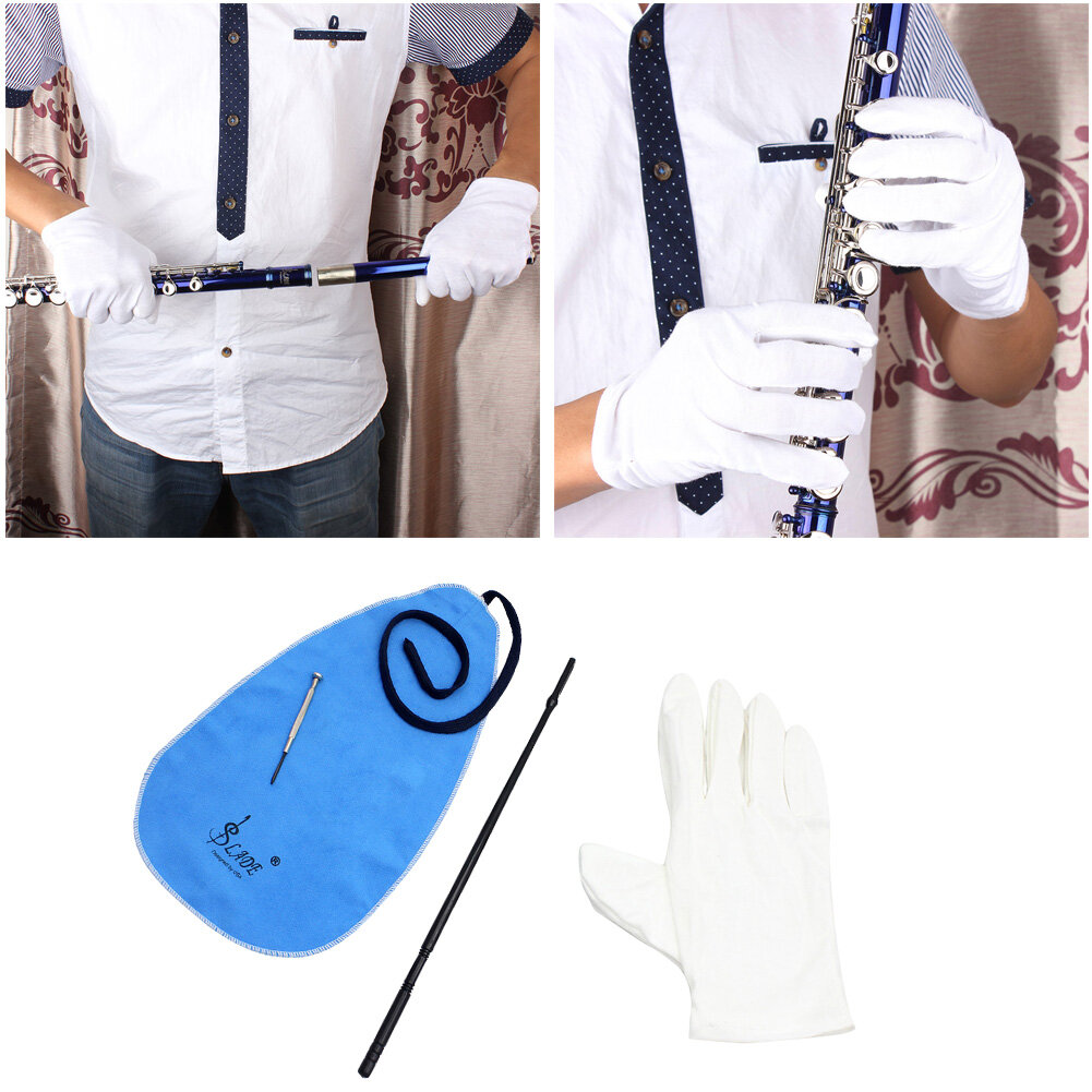 (Ready) 4pcs Flute Maintenance Cleaning Care Kit with Cleaning Cloth ...