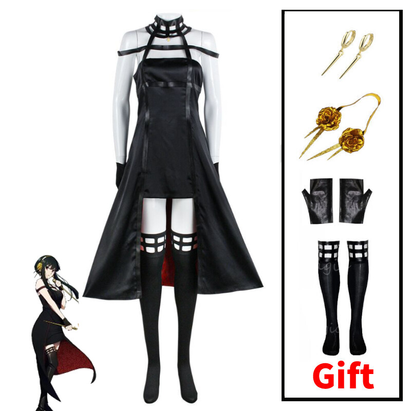 Anime SpyXFamily Dress Set Cosplay Costume Anya Loid Yor Forger ...