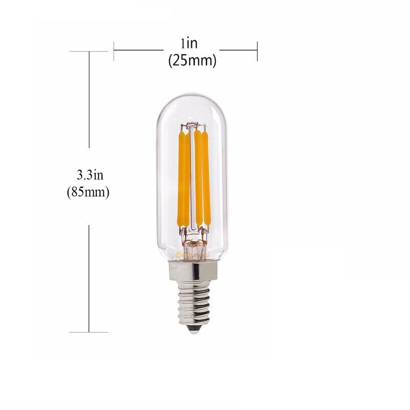 2021 Edison Bulb E14 LED Light T25 4W 8W 12W Cooker Hood Filament Lamp ...