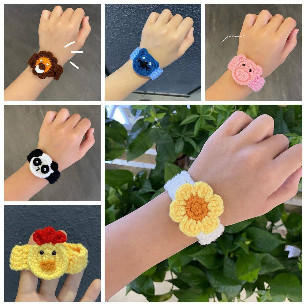 GUASH สุนัขสุนัข Panda เครื่องประดับสายข้อมือถักถักผ้าขนสัตว์สัตว์ ...