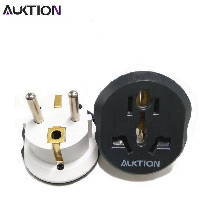 AUKTION 5Pcs/Lot 16A Universal EU(Europe) Converter Adapter 250V AC Travel Charger Wall Power ...