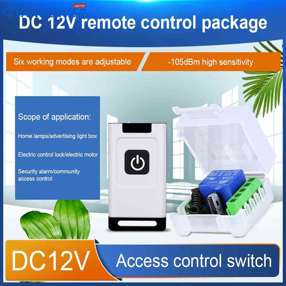 DC 12V IR Remote Control with Receiver Module 315MHz/433.92MHz Wireless ...