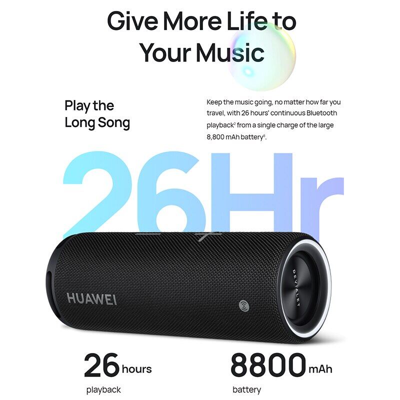 HUAWEI Sound Joy Speaker Devialet 4-unit Punch Sound 26-Hour Playback ...