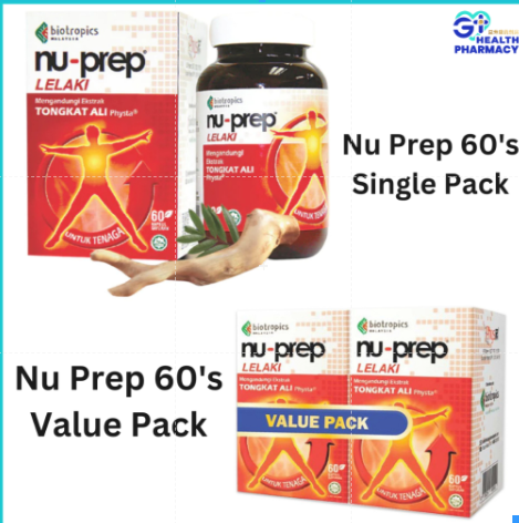 Nu-Prep Tongkat Ali 60s/2x60s NuPrep Nu Prep Tongkat Ali Capsules (Exp 2026) | Lazada