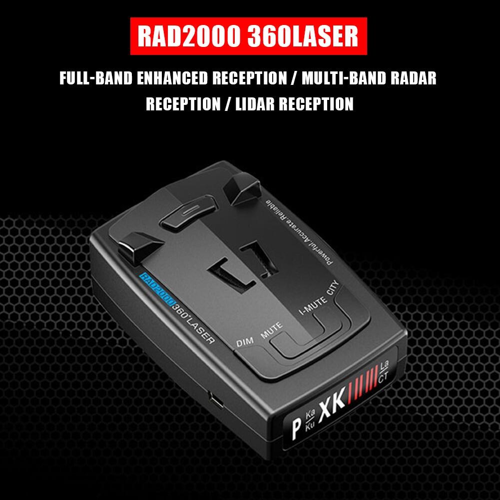 RAD2000 Car Radar Detector 12V Speed Radar Detector English Russian ...