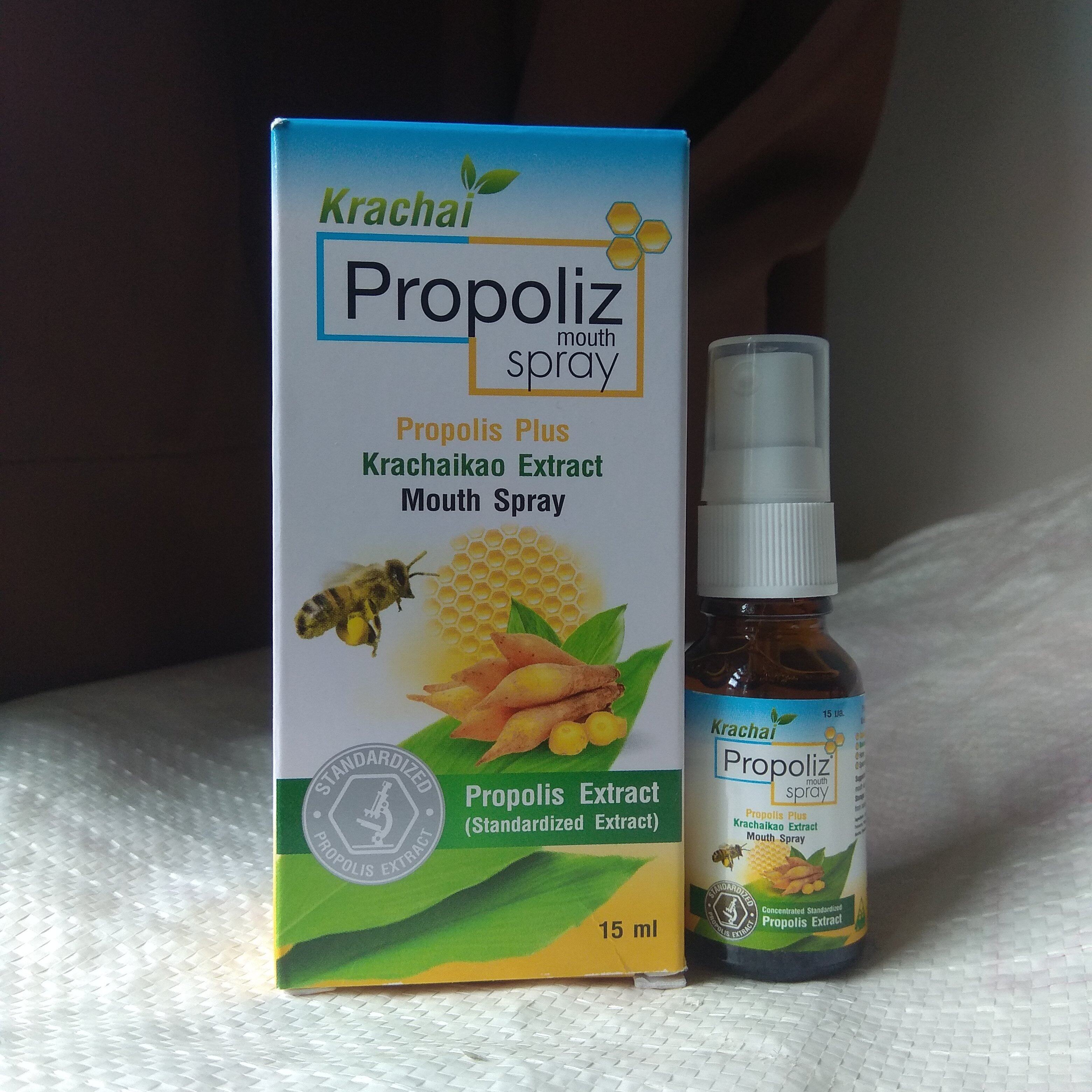 Propolis Thai Propoliz Oral Spray Organic Porpoliz Plus Extherb ...