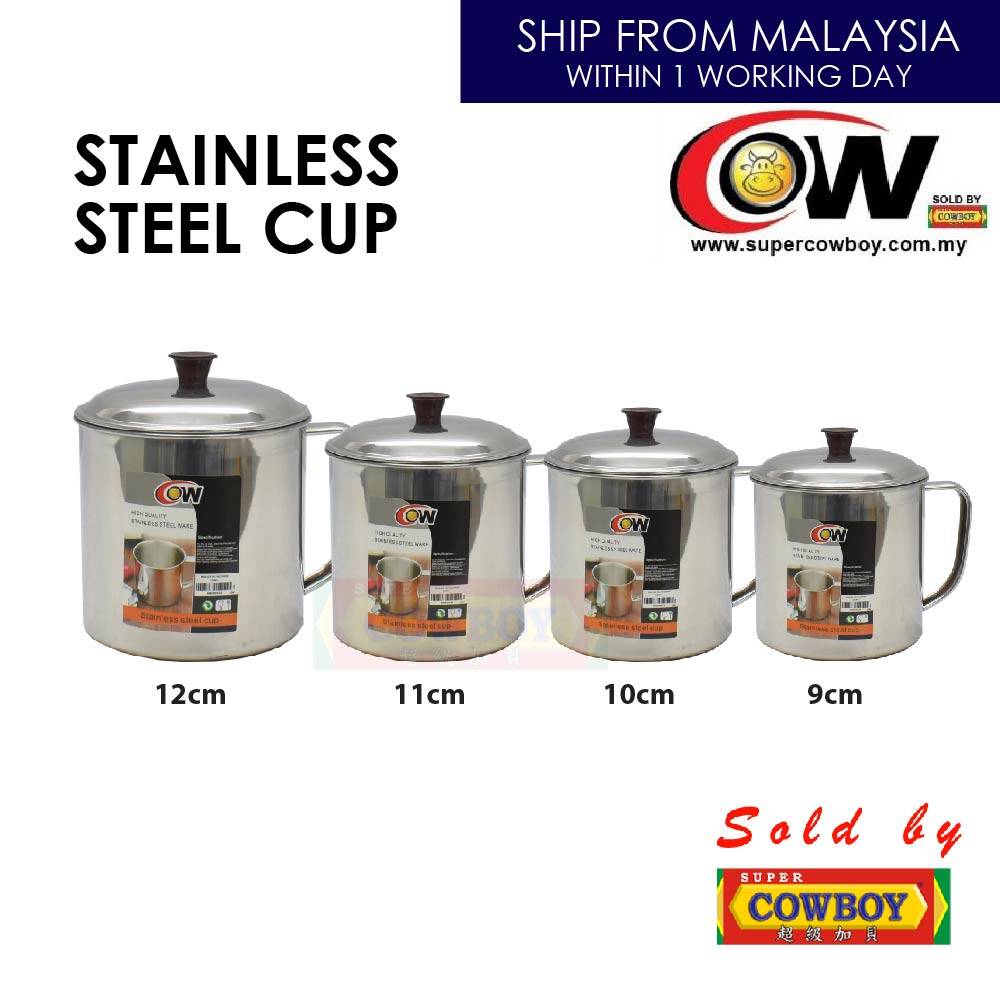High Quality Stainless Steel Mug with Cover Teko Kole Besi Tahan Karat ...