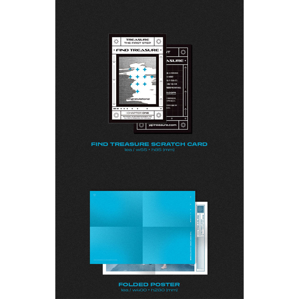 TREASURE 1st Single Album [ THE FIRST STEP : CHAPTER ONE] Ver. BLACK+ ...