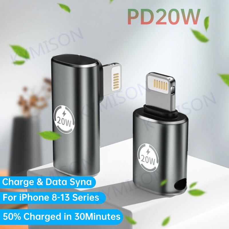 PD20W Type C อะแดปเตอร์ชาร์จเร็วปลั๊กสำหรับ I-Phone 13 12 11 USB-C หญิง ...