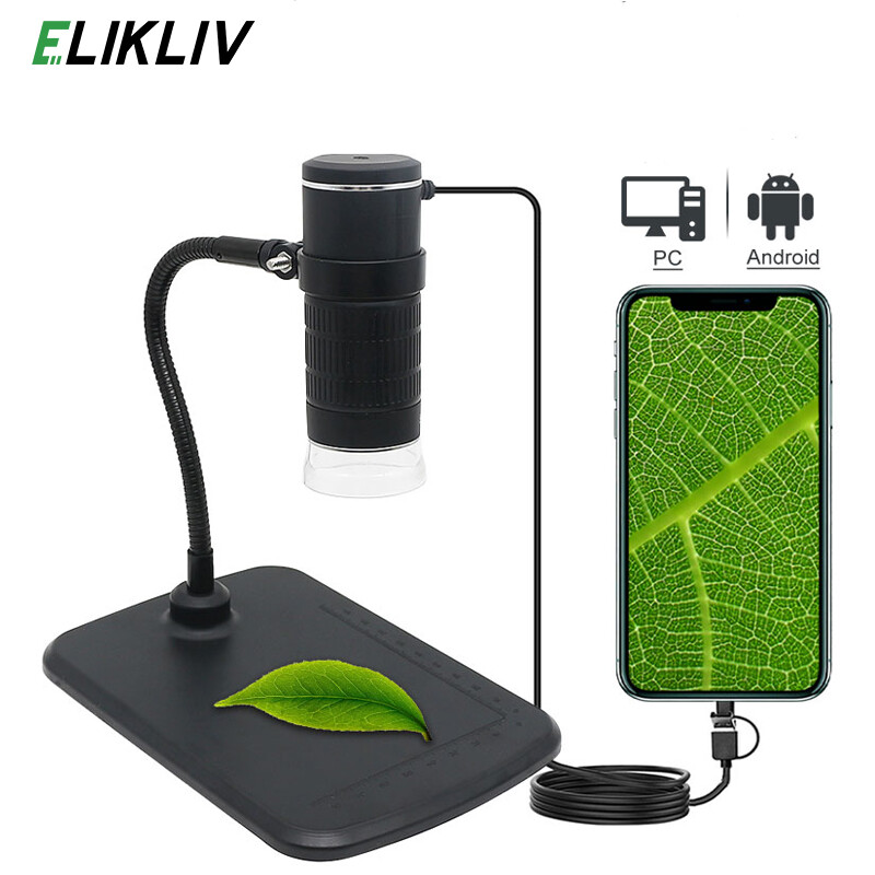 Elikliv LED USB 1000X Digital Microscope Support Android PC Video ...