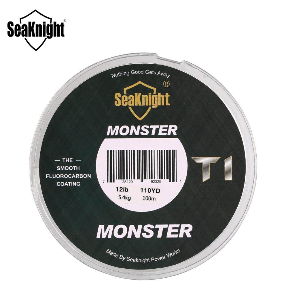 Seaknight Monster T1 100% Fluorocarbon เคลือบสายการประมง 100 เมตร ...