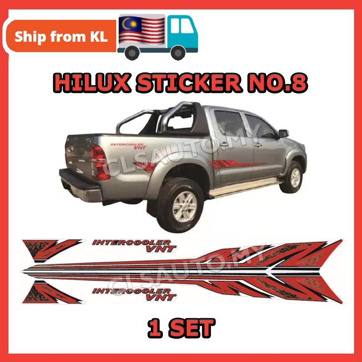 Toyota Hilux Sticker Body - Design 8 [Ready Stock] | Lazada