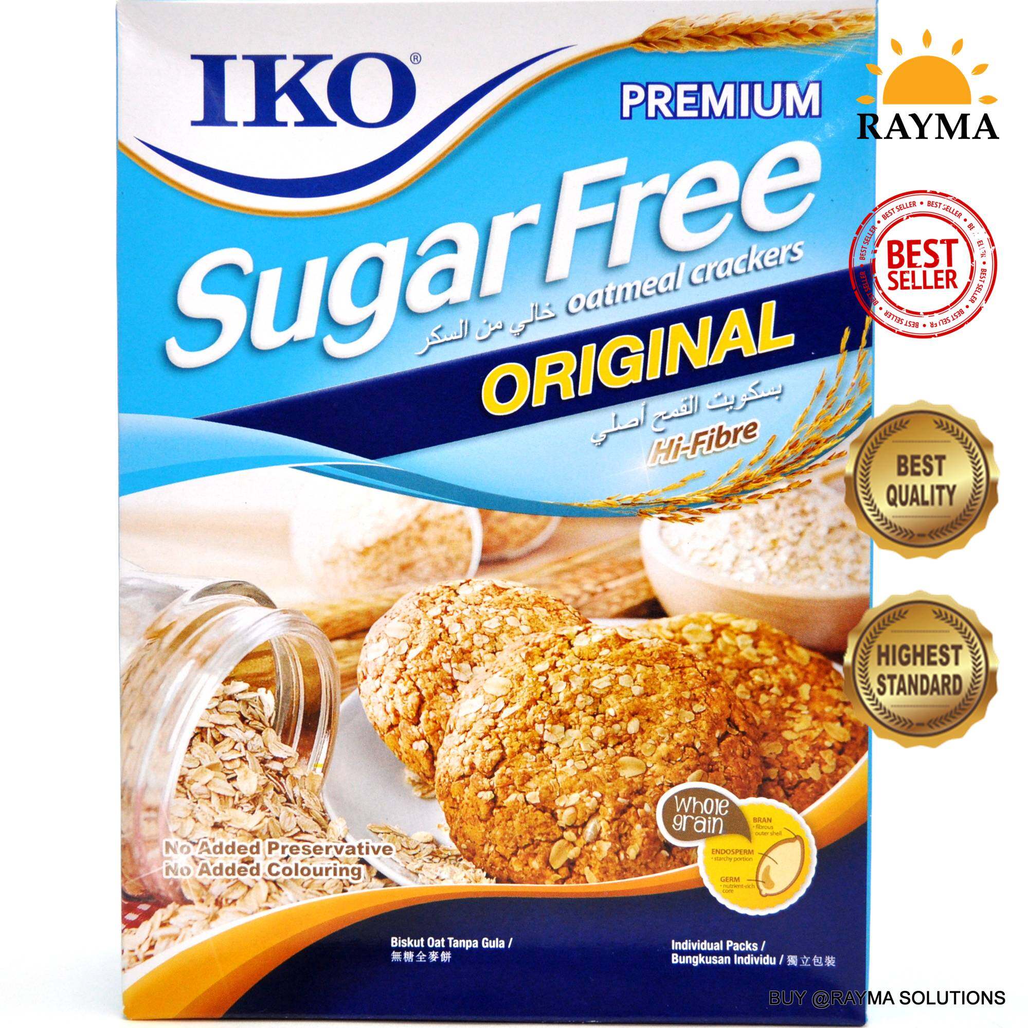 IKO Premium Sugar-Free Original Oatmeal Crackers, Hi-Fiber, 178g | Lazada