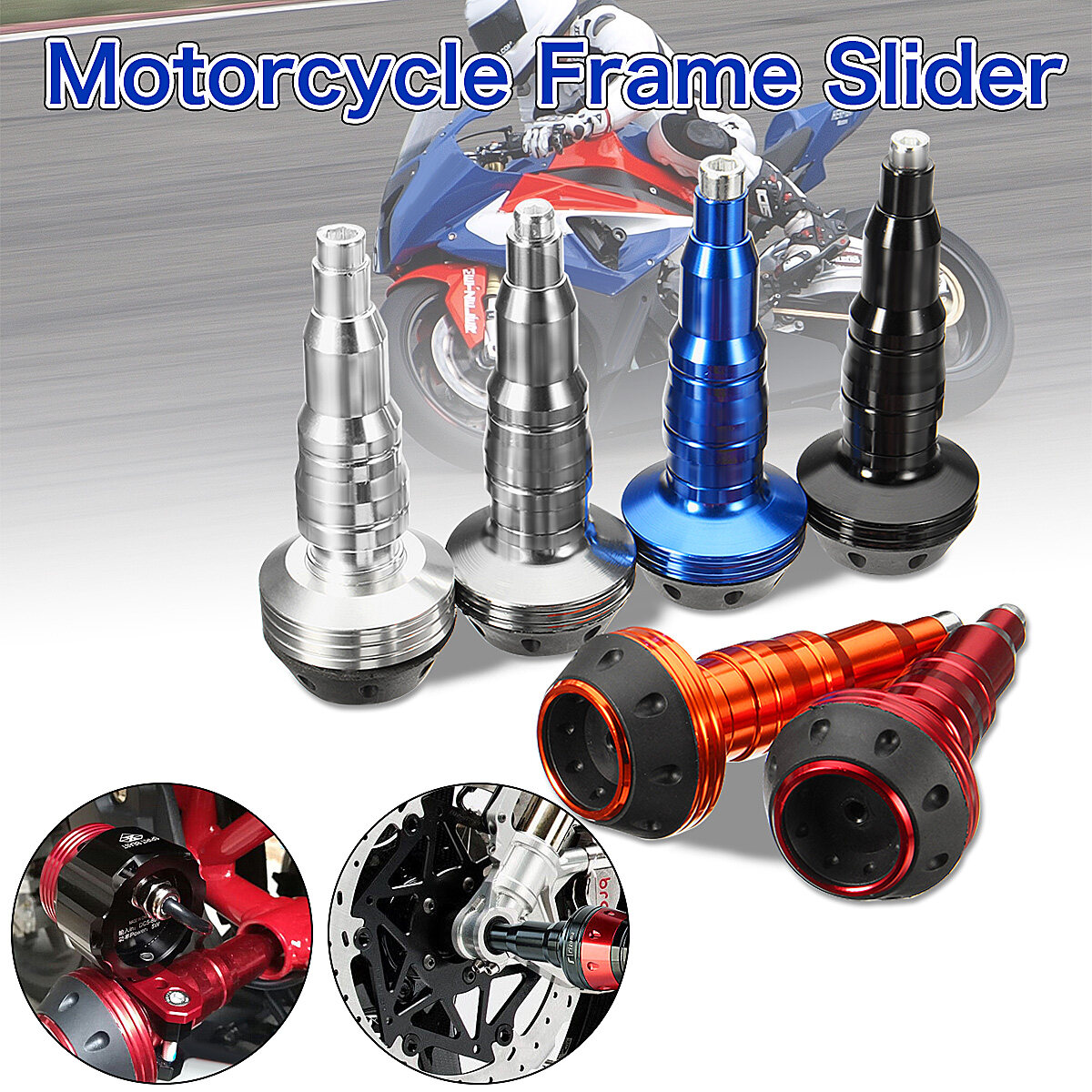 Universal Motorcycle Frame Slider Falling Protector Motor Anti Crash ...
