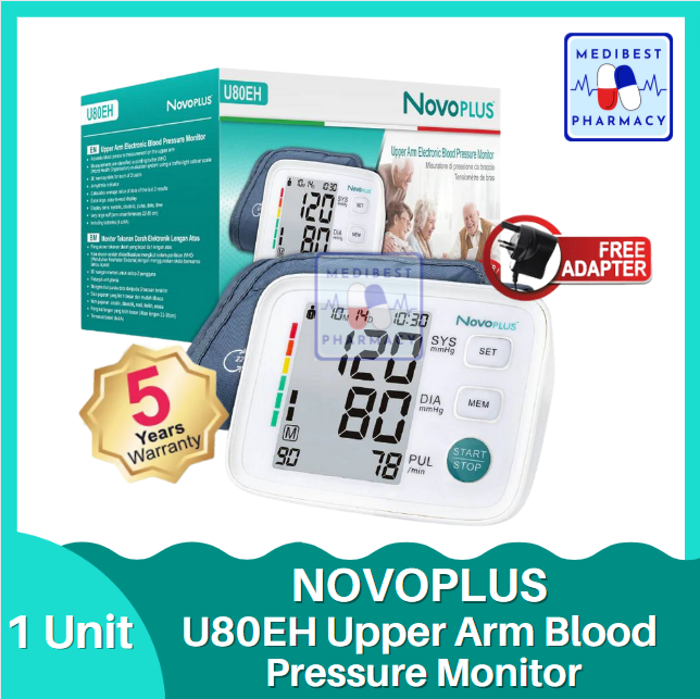 NOVOPLUS U80EH Upper Arm Blood Pressure Monitor | Lazada