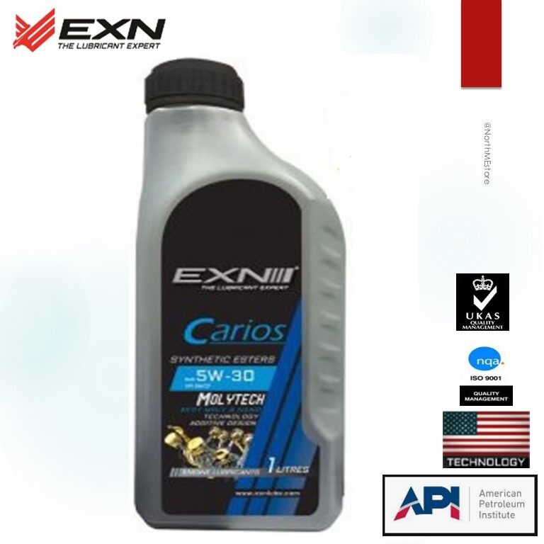 EXN Carios SAE 5W30 Molytech Semi Synthetic Engine Oil 1Litre | Lazada