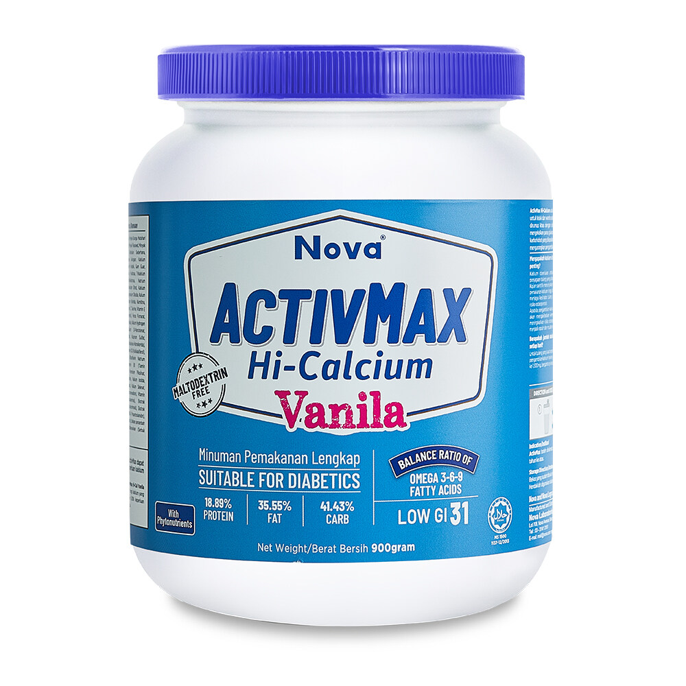 [Wellcare] NOVA Activmax Hi-Calcium Vanilla Coffee High Calcium Meal ...