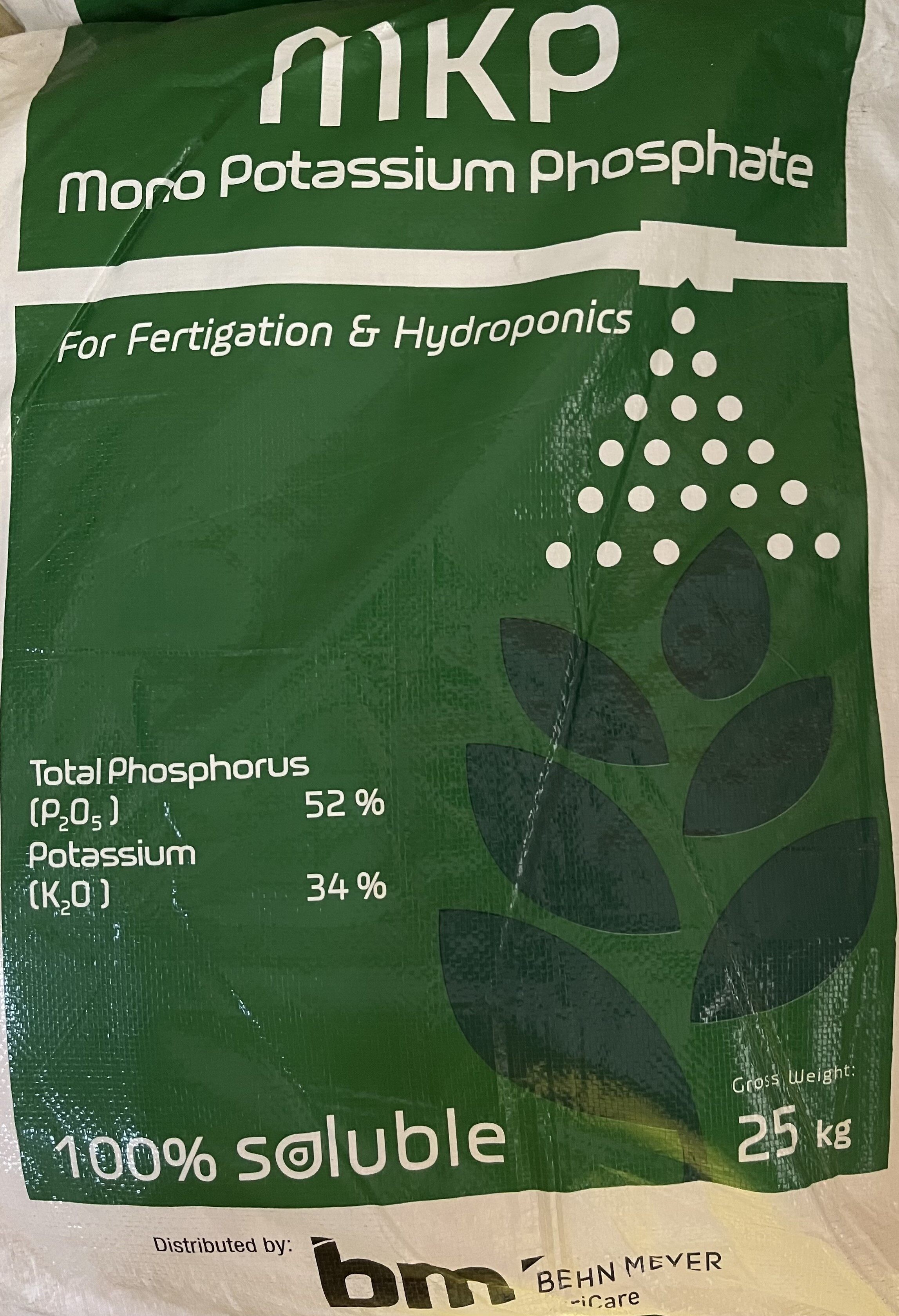 Behn Meyer MKP Mono Potassium Phosphate 25kg / baja "ready stock" | Lazada