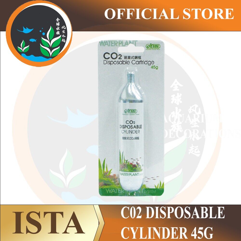(AQUASCAPE CO2) ISTA Co2 Disposable Cylinder 45g | Lazada