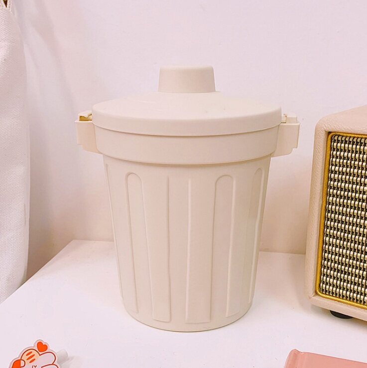 Korea Cute Ins Style Desktop Mini Dustbin Desktop Rubbish Bin With ...
